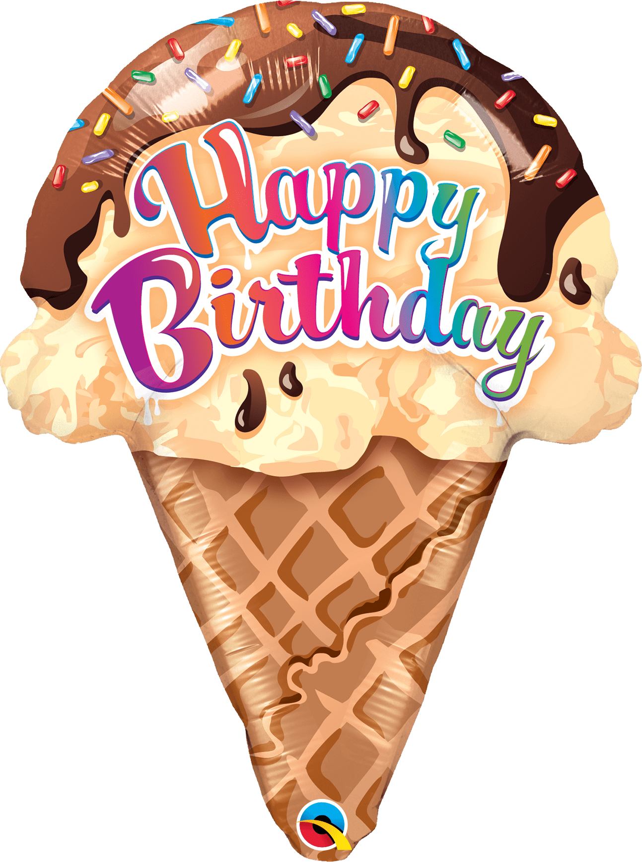 27" Ice Cream Cone Birthday - Hico Balloons
