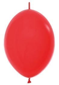 12" Fashion Red Link o Loon - Hico Balloons